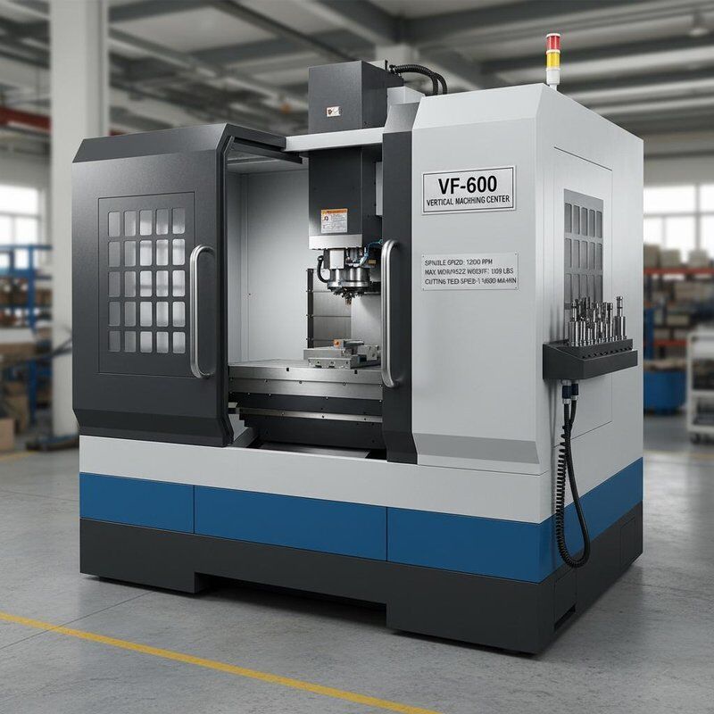 VF-600 Vertical Machining Center with 12000 RPM Spindle Speed, 1000 Lbs ...